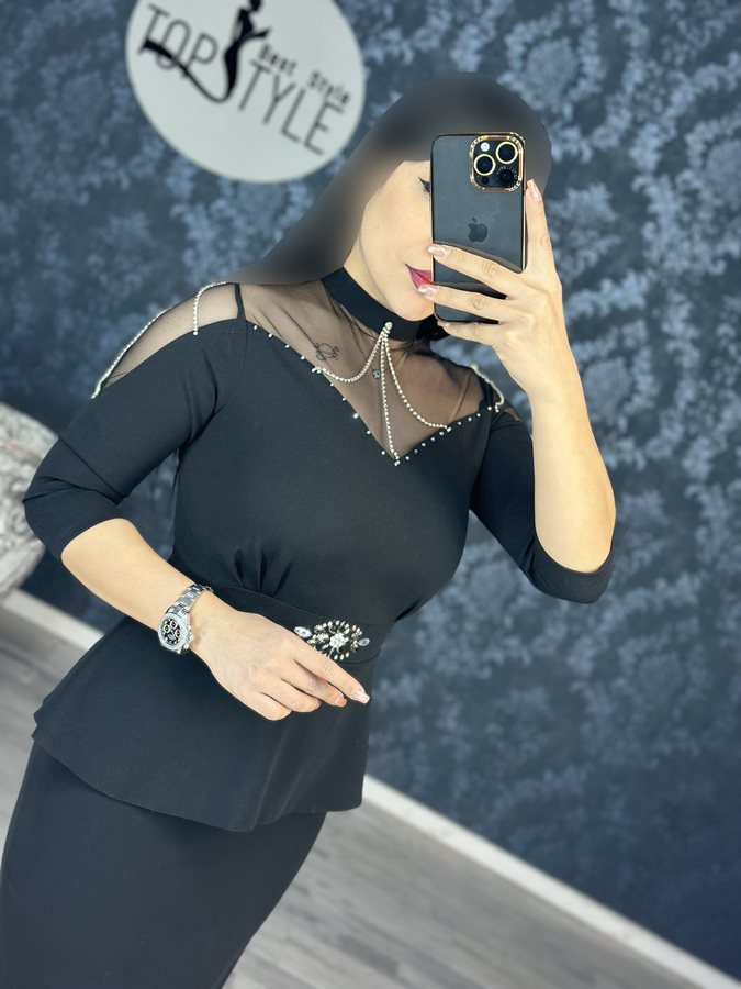 پیراهن کمر نگین : 8567 - مزون تاپ استایل | فروش انواع لباس زنانه مجلسی ...