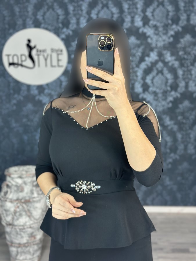 پیراهن کمر نگین : 8567 - مزون تاپ استایل | فروش انواع لباس زنانه مجلسی ...